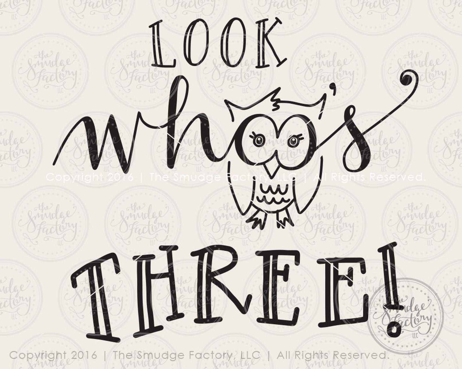 Look Whoo's Three Printable File Baby Birthday Decor - Etsy