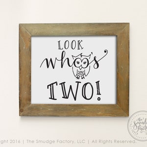 Look Whoo's Two SVG Cut File, Baby SVG Cut File, Baby Invitation ...