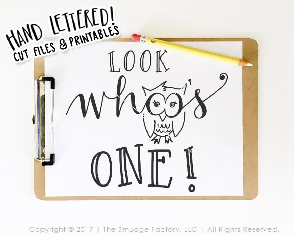 Look Whoo's One Printable File Baby Birthday Decor Baby - Etsy