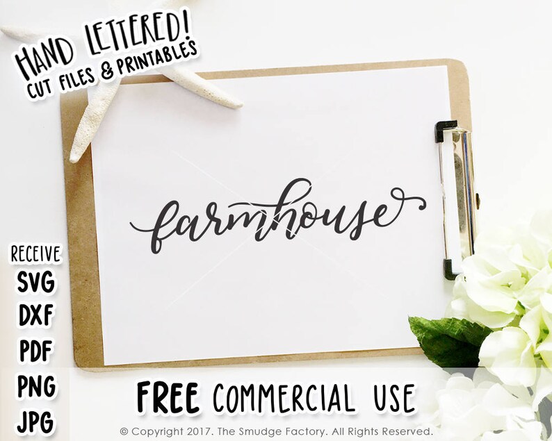 Hand Lettered Farmhouse SVG, Country Printable (digital Download) - Etsy