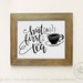 But First Tea Printable File, Tea DIY Print, Tea Cup Wall Art, Hand ...