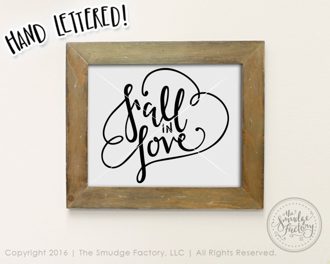 Fall in Love Printable File, Autumn DIY Print, Wedding Print, Wedding ...