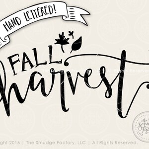 Fall Harvest SVG Fall Leaves Cutting File, Silhouette SVG Cricut ...