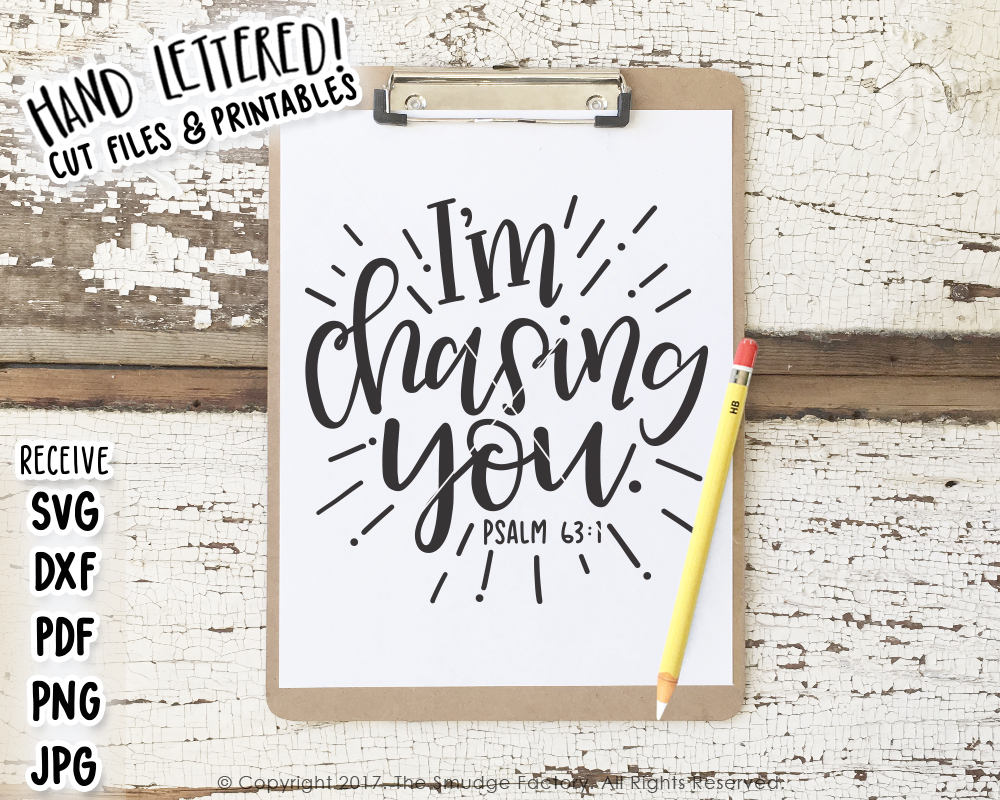 Chasing God SVG I'm Chasing You Christian SVG Bible | Etsy