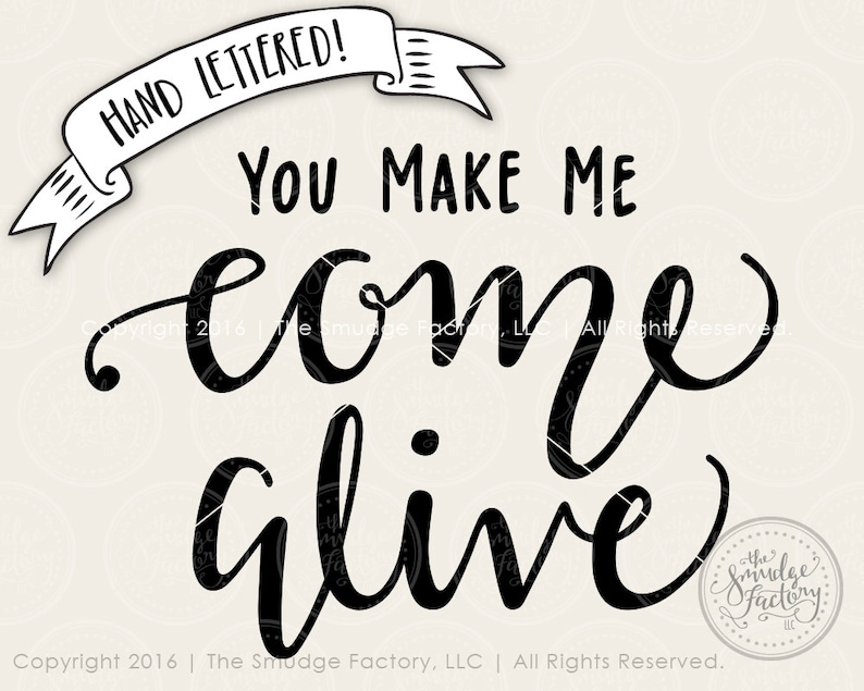You Make Me Come Alive Printable File Christian DIY Print - Etsy