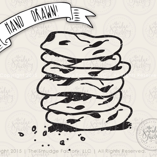 Chocolate Chip Cookie Clip Art - Etsy