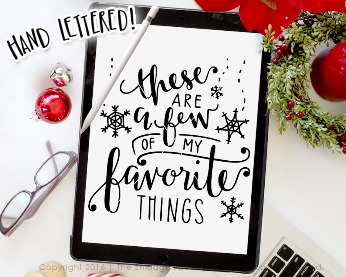 These Are A Few of My Favorite Things Printable Christmas - Etsy
