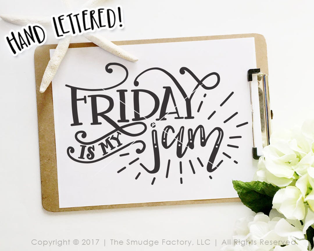 Friday Printable File, Friday is My Jam Print, Friday Print, Office ...