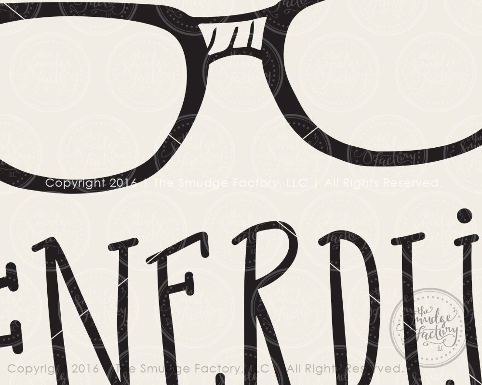 Nerd Svg Cut File Nerd Life Clipart Hand Drawn Geek Cut Etsy