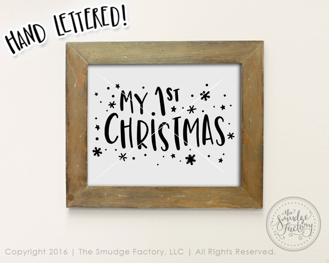 My First Christmas Printable File Baby's 1st Christmas - Etsy