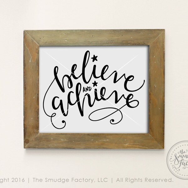 Believe Wall Art - Etsy
