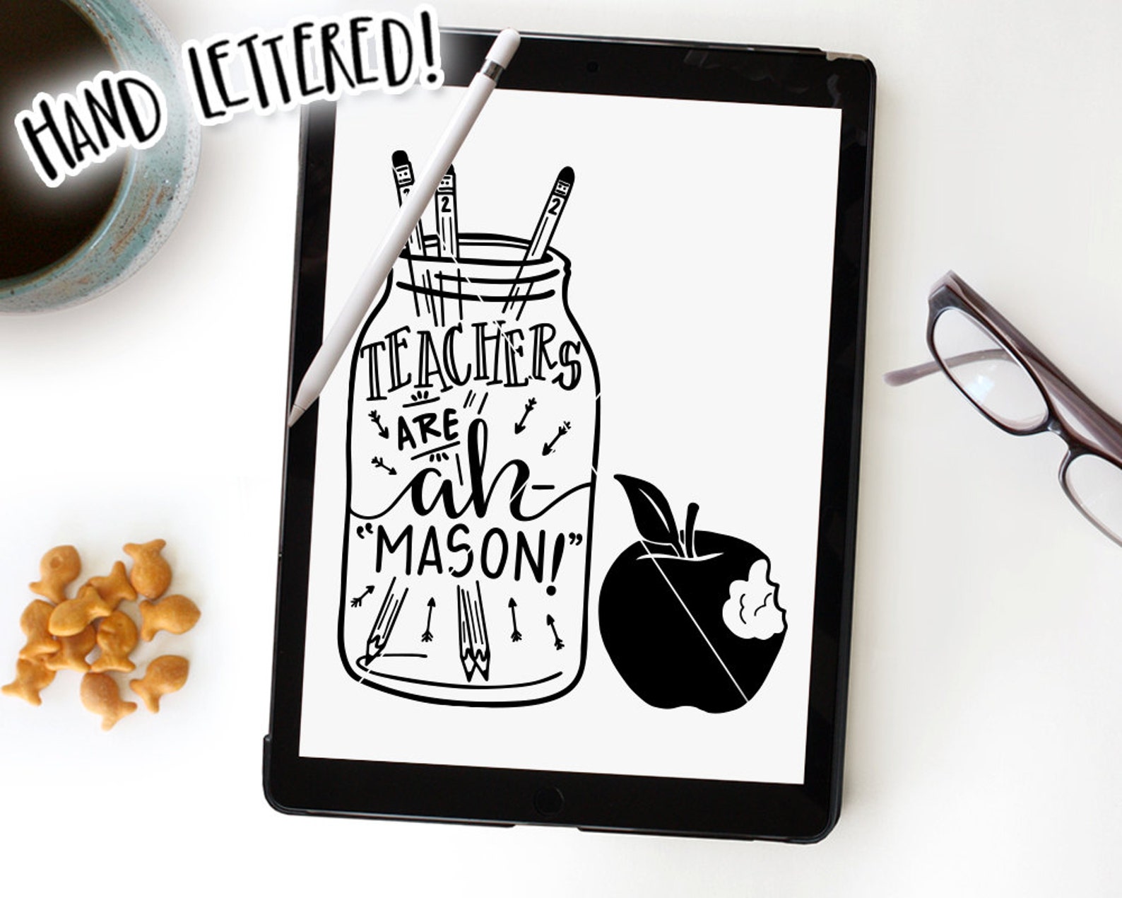 Teacher Printable Wall Art Mason Jar DIY Print Teachers Are - Etsy