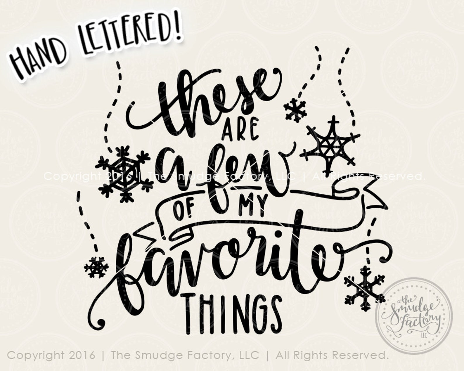 These Are A Few of My Favorite Things Printable Christmas - Etsy