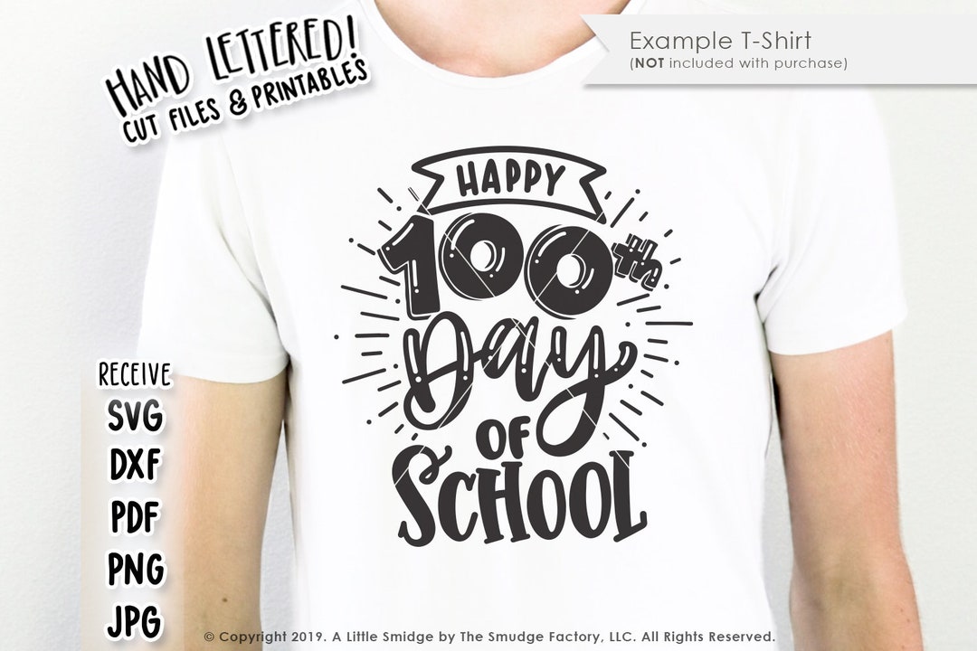Hundredth Day of School SVG Cut File, 100th Day SVG, Elementary ...