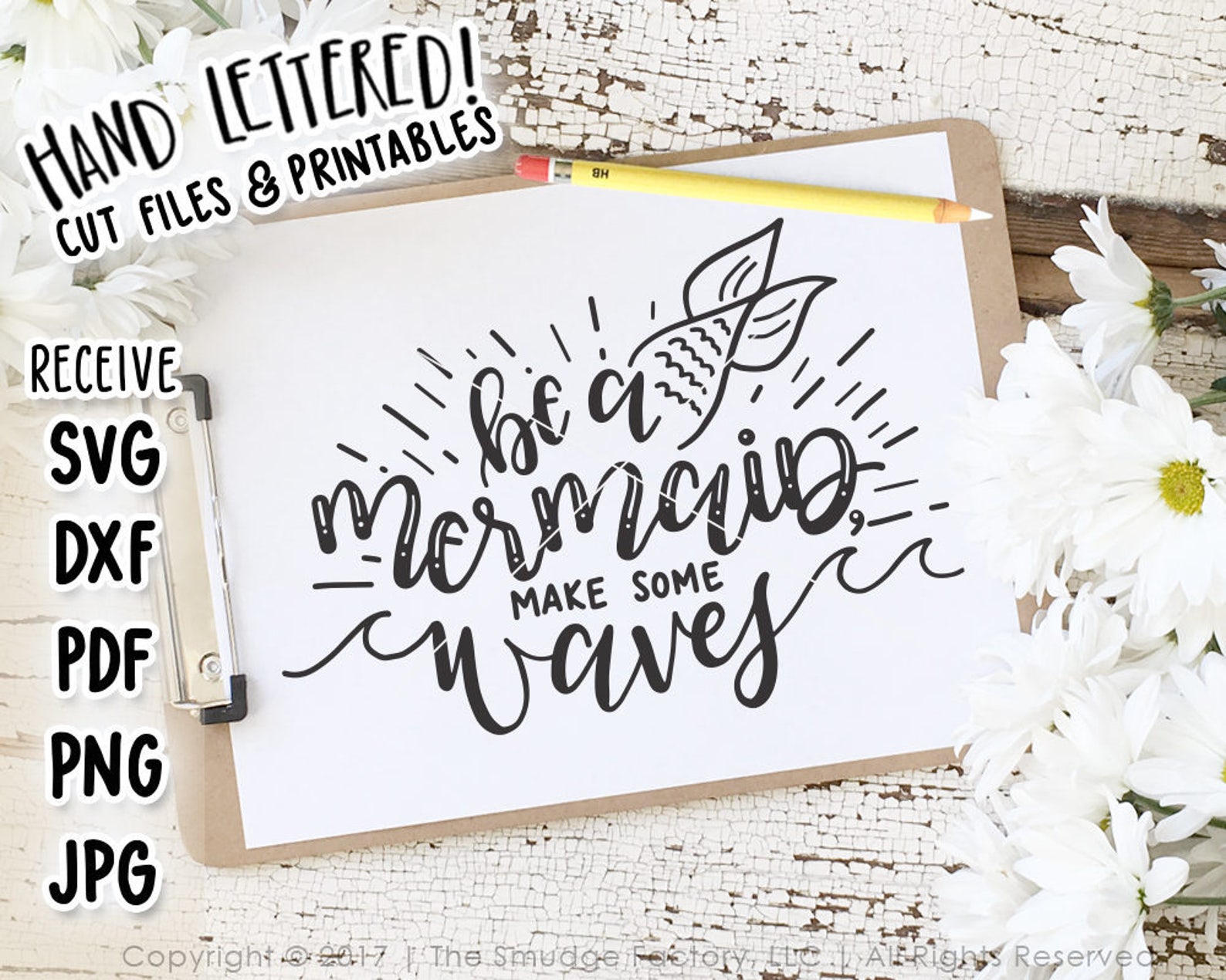 Mermaid Printable File Be A Mermaid Make Some Waves Mermaid - Etsy