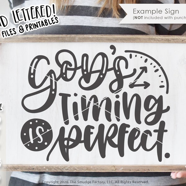 God Perfect Timing Svg - Etsy