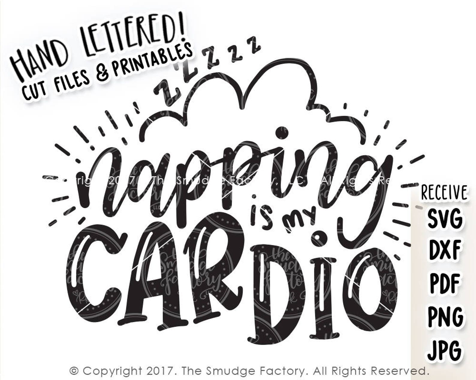 Nap SVG Napping is My Cardio SVG Sleepy Baby Printable - Etsy