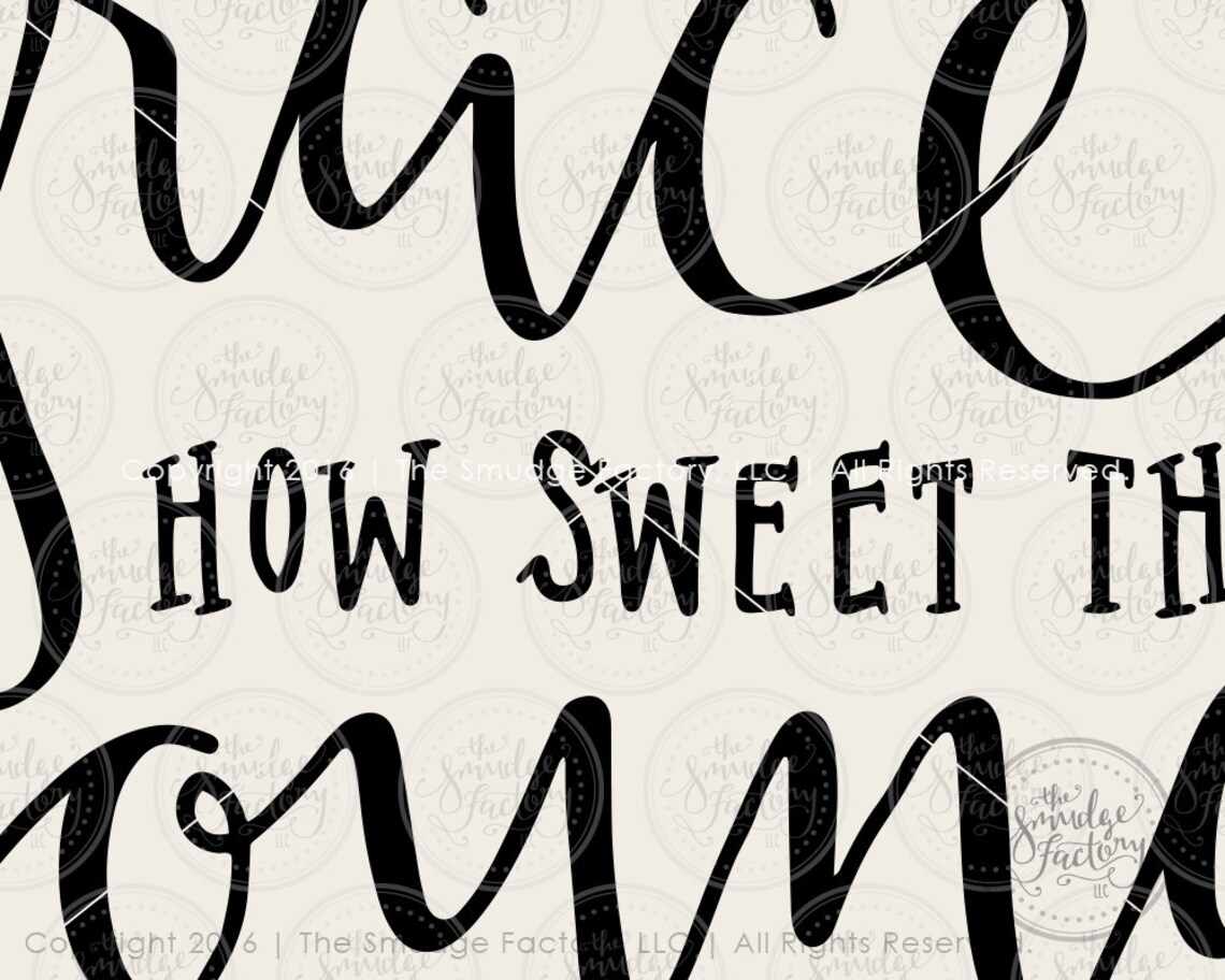 Amazing Grace SVG Cut File, Hand Lettered Hymn (instant Download) - Etsy