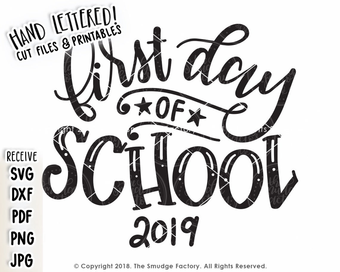 First Day of School SVG Cut File Beginning of the Year SVG | Etsy