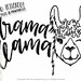 Drama Llama SVG, Cut File, Winking Farm Animal, Cutting File ...