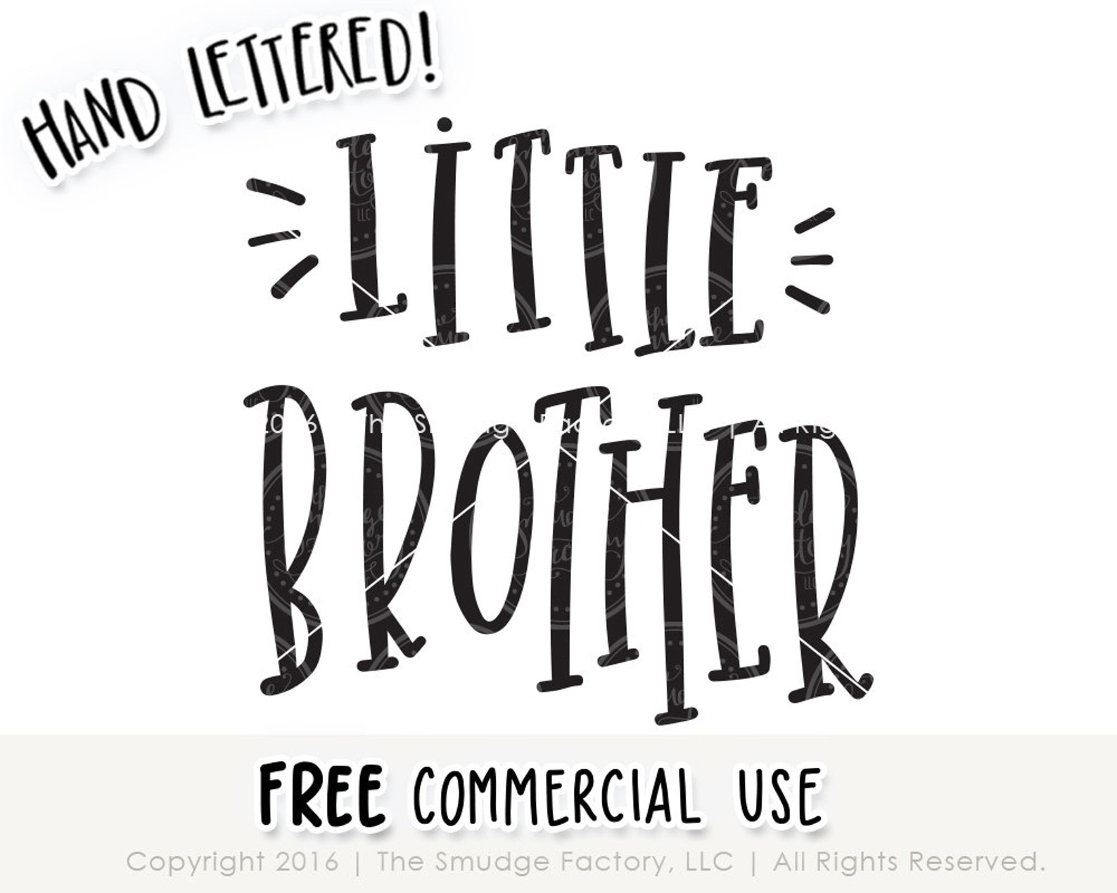 Little Brother SVG Cut File Baby Brother Cutting File Hand - Etsy