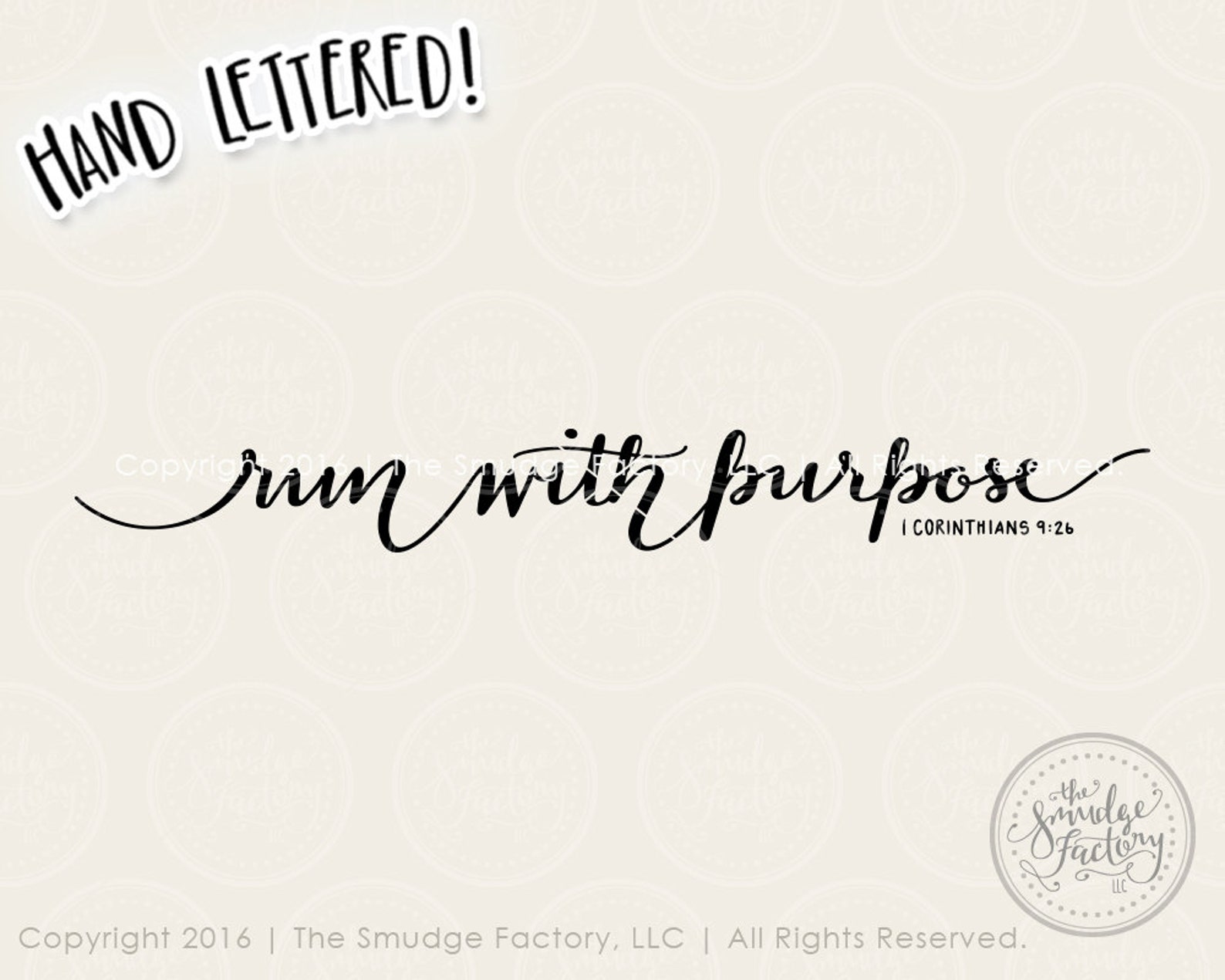 Run SVG Run With Purpose 1 Corinthians 9:26 Bible Verse | Etsy