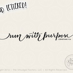 Run SVG, Run With Purpose, 1 Corinthians 9:26, Bible Verse SVG ...