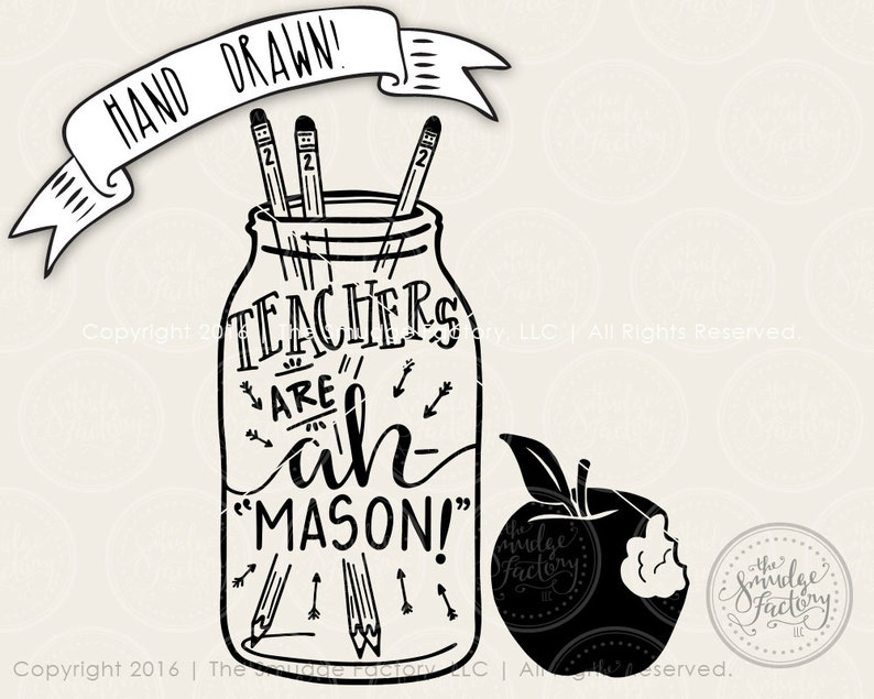 Teacher Printable Wall Art Mason Jar DIY Print Teachers Are | Etsy