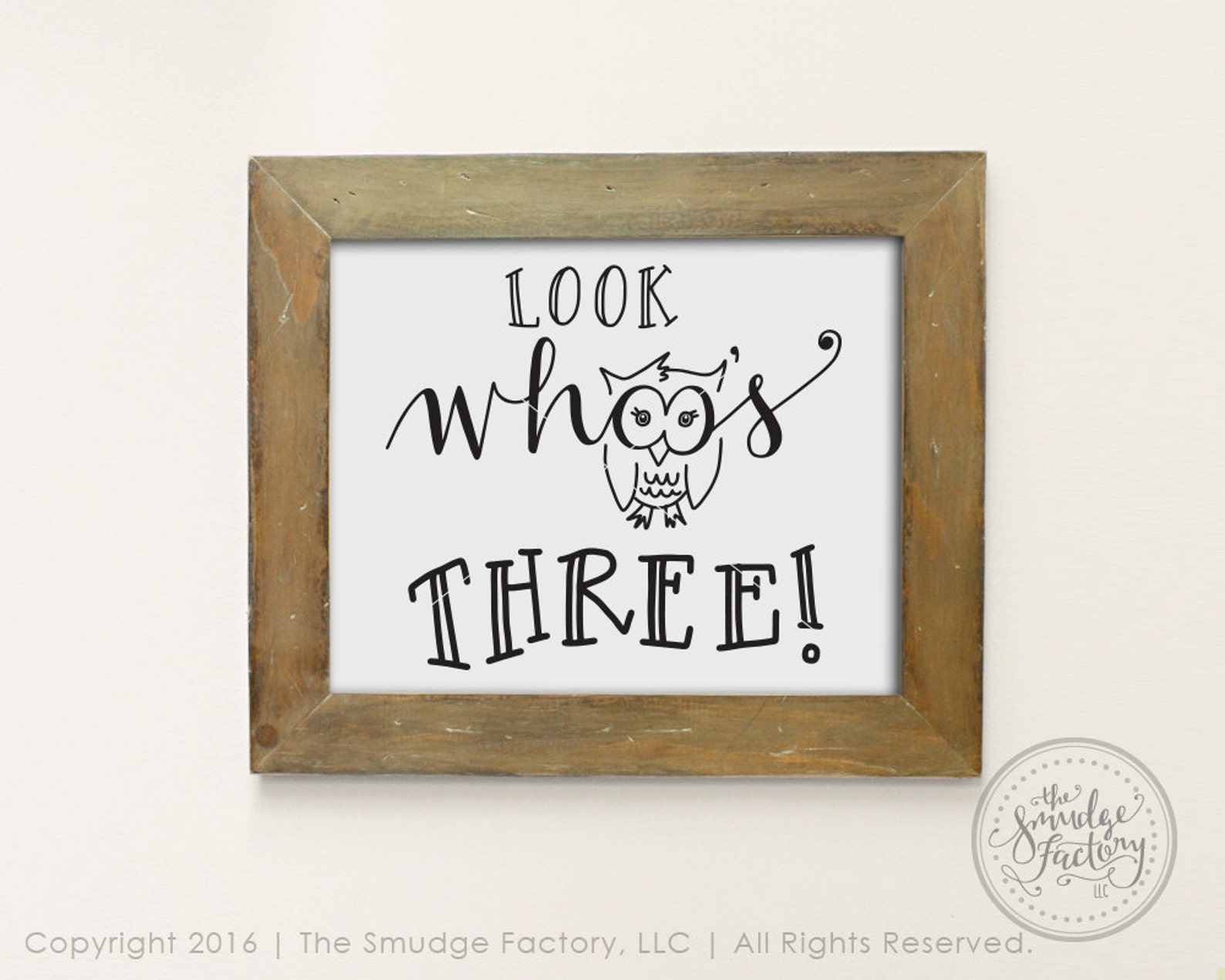 Look Whoo's Three Printable File Baby Birthday Decor - Etsy