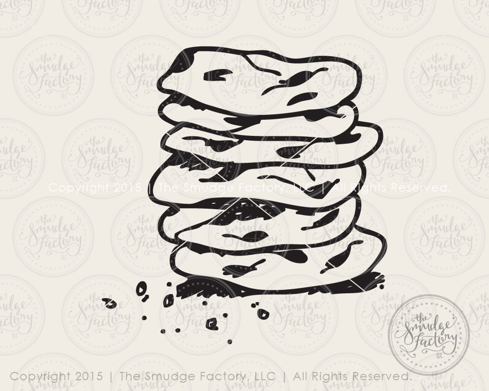 Cookies SVG Cut File Cookie Stack Clip Art Hand Drawn SVG - Etsy