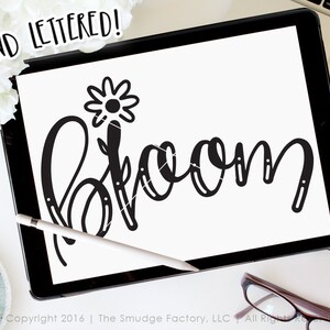 Spring Printable File, Bloom Where You Are Planted, Hand Lettered ...