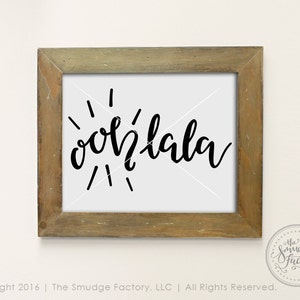 Ooh La La SVG Cut File, Fancy Cut File, Fancy Vector, Hand Lettered ...