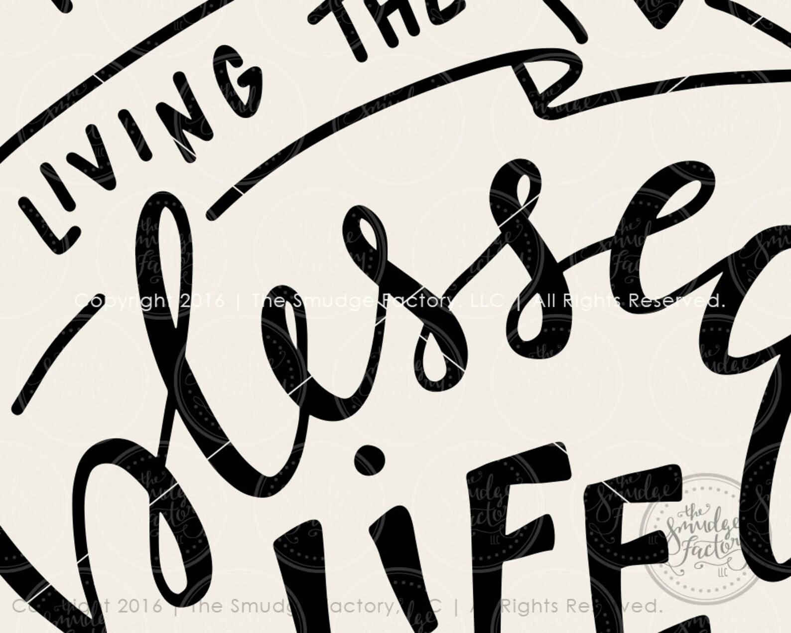 Blessed Printable File Living the Blessed Life DIY Wall - Etsy