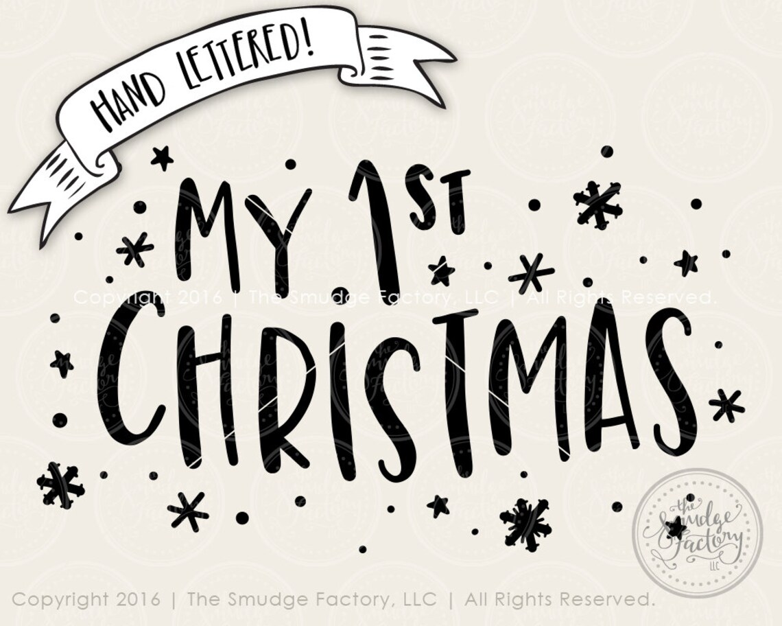 My First Christmas Printable File Baby's 1st Christmas - Etsy