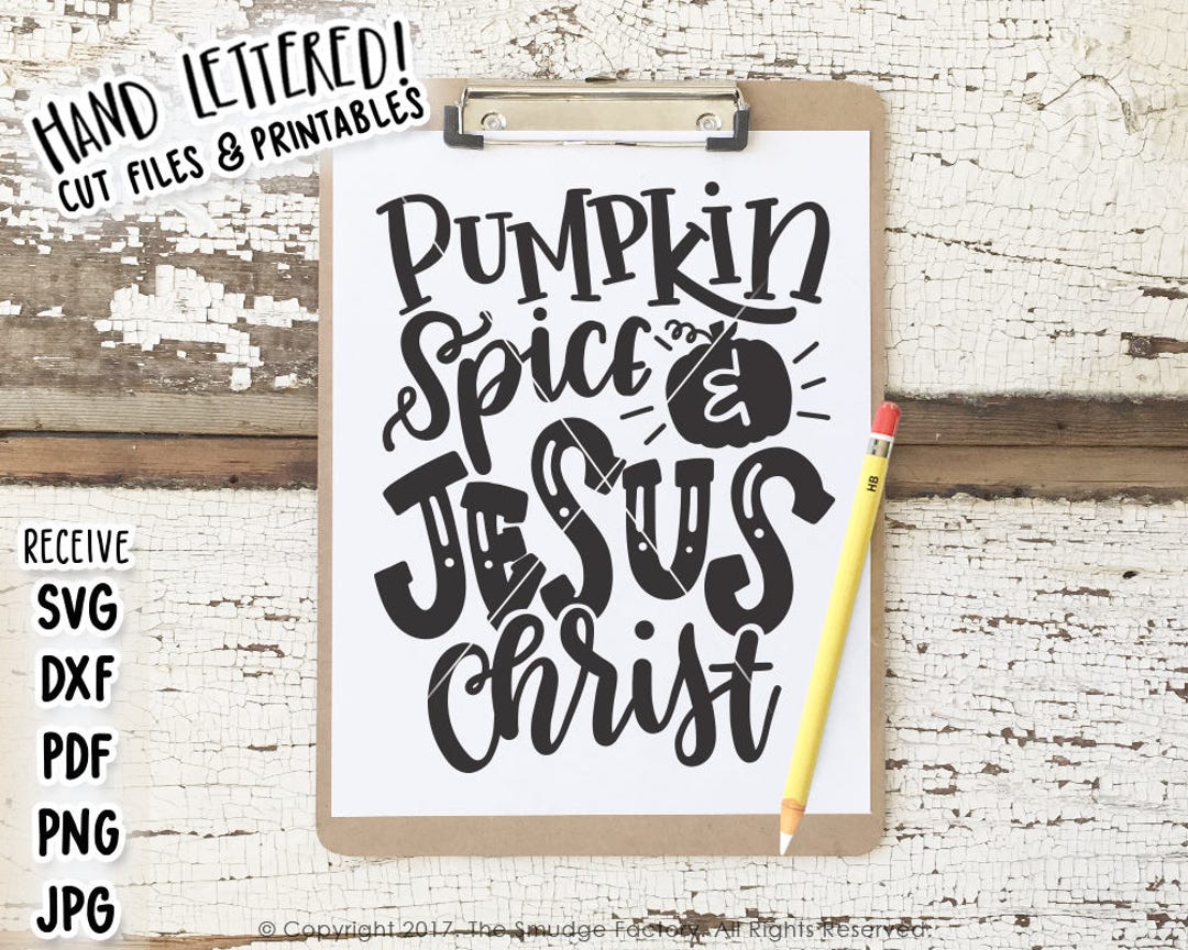 Pumpkin Spice Printable, Jesus Christ, Pumpkin Print, Fall Decor ...