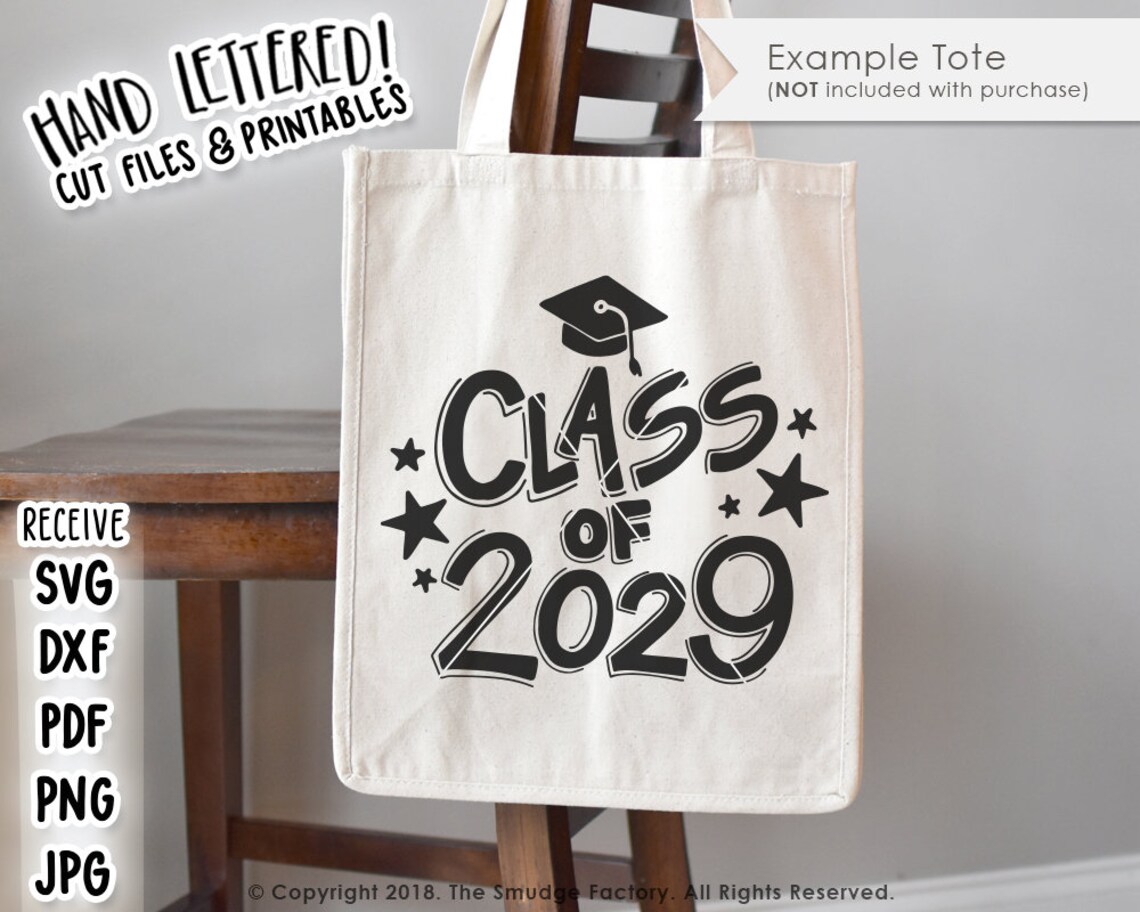 Class of 2029 SVG Kindergarten SVG Cut File Hand Lettered - Etsy