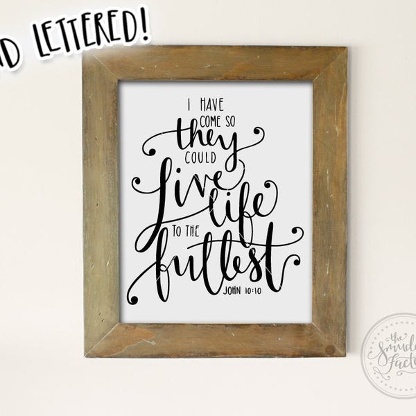 John 10 10 - Etsy