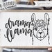 Drama Llama SVG, Cut File, Winking Farm Animal, Cutting File ...