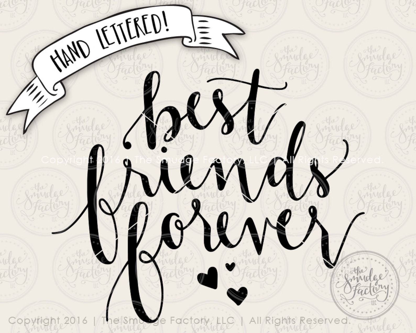 Best Friends Forever Printable File Hand Lettered BFFs | Etsy