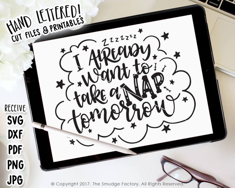 Nap SVG I Already Want to Take A Nap Tomorrow SVG Sleepy | Etsy