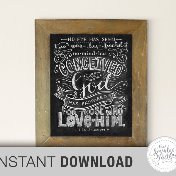 Verse Chalkboard - Etsy
