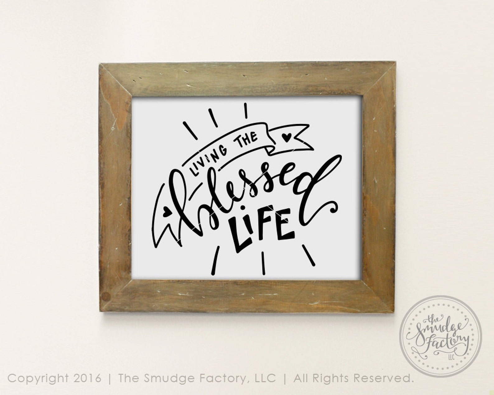 Blessed SVG Cut File Living the Blessed Life Cutting File - Etsy
