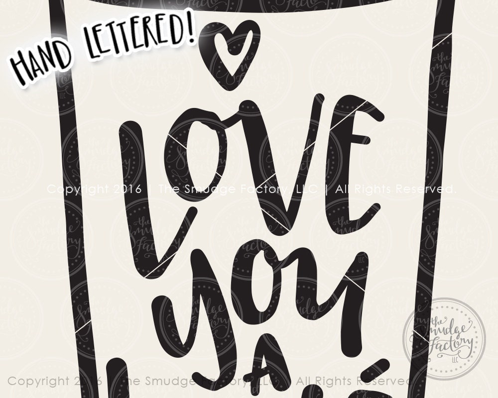 Valentine Printable I Love You A Latte Coffee Print Hand | Etsy