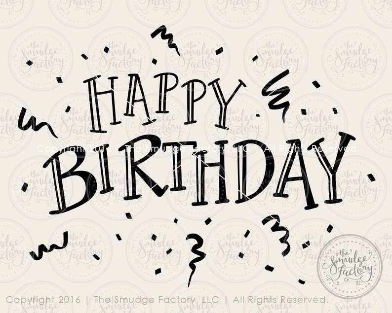 Happy Birthday Printable Decor DIY Birthday Art Print and | Etsy