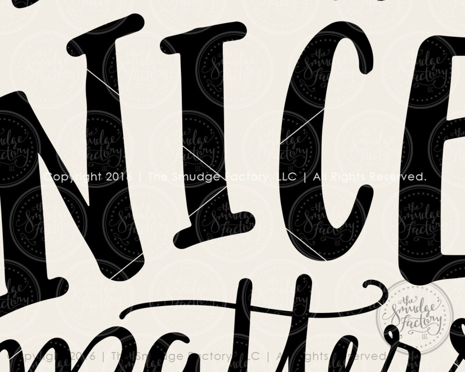 Being Nice SVG Cut File Because Being Nice Matters Cutting | Etsy
