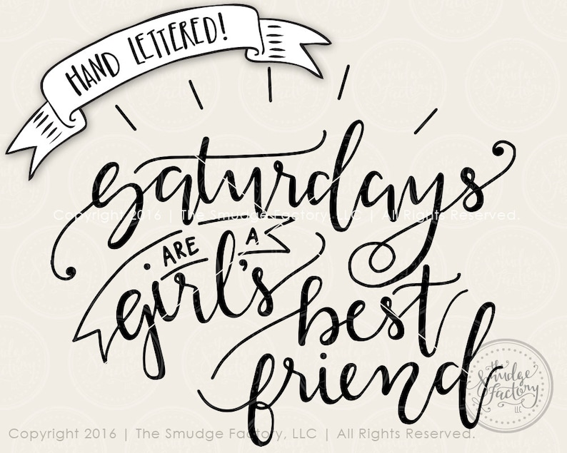 Saturday Printable File Saturdays Are A Girl's Best - Etsy