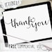 Thank You SVG Cut File, Thanks, Silhouette Cricut Cutting File, Hand ...