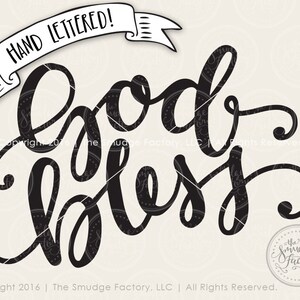 God Bless SVG, Hand Lettered Bible Verse, Bible Verse Print, Bless You ...
