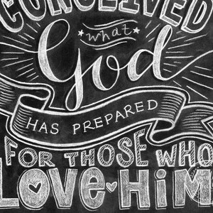 Bible Verse Printable, Chalkboard Printable, Corinthians Printable, No ...