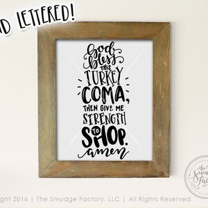 Black Friday Printable, Turkey Coma, Thanksgiving DIY Print, Turkey ...